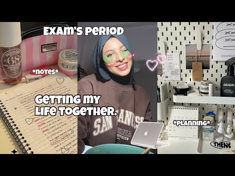 getting my life together before exams , planning the month ,, | كيفاش كنرجع نظم وقتي