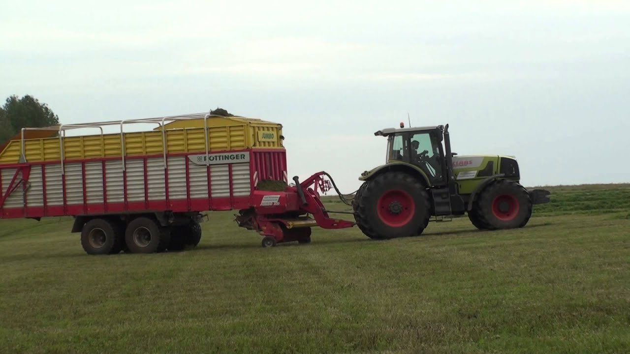 CLAAS ATLES 946 RZ c POTTINGER JUMBO 800. - YouTube