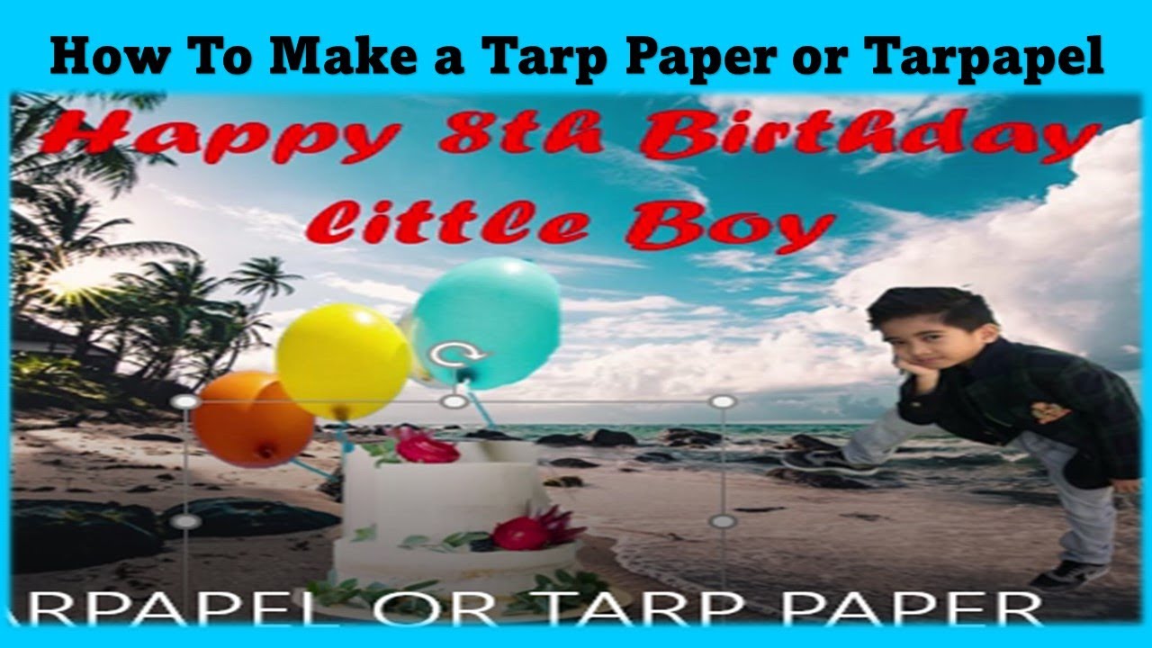 How To Make a Paper Tarp or Tarpapel (DETAILED TUTORIAL) - YouTube