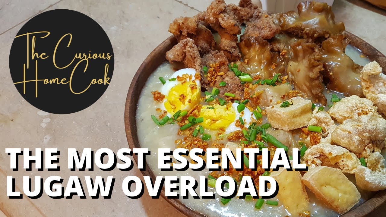 LUGAW OVERLOAD (Rice Porridge) | with 3 KINDS OF CHICHARON - YouTube