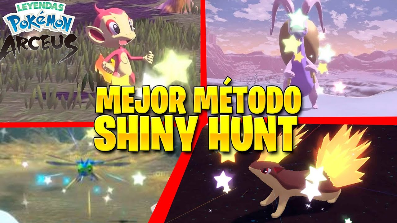MEJOR METODO PARA HACER SHINY HUNTING EN LEYENDAS POKEMON ARCEUS ...