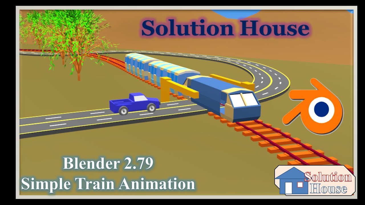 Train Animation in Blender 2.79., Choo Choo Toy Factory Cartoon ...