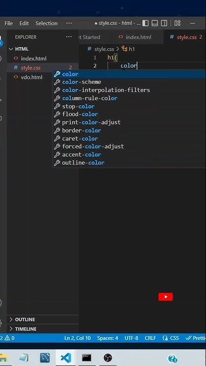 Add Css File To Html Easy Way 2022 Shorts Css Csshtml Htmlcss Youtube 