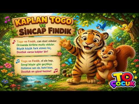 KAPLAN TOGO ile SİNCAP FINDIK ŞARKILARI serisi (dizisi) 1. bölüm -Orjinal çocuk mini disco animasyon
