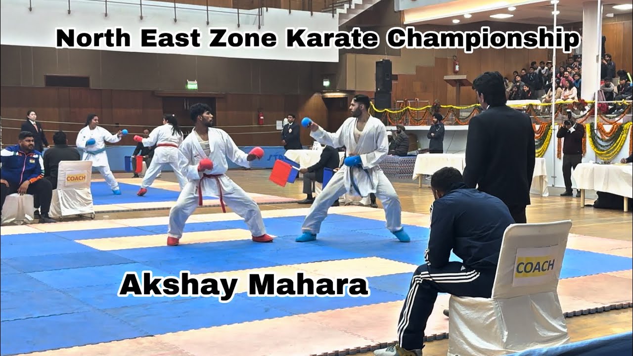 Akshay Mahara | North East Zone Karate Championship #chandigarh - YouTube