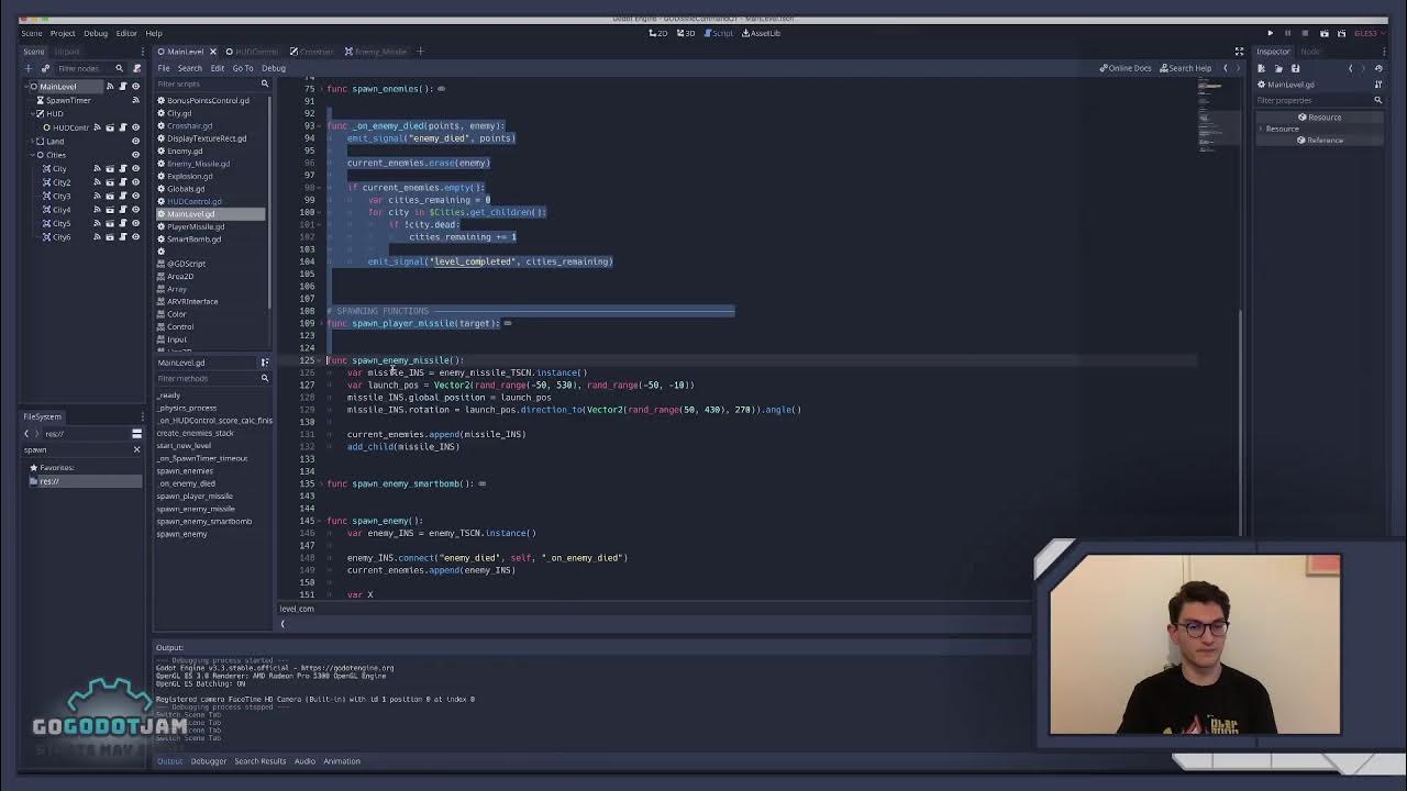 Godot GameDev: Recreating Missile Command! P2 - YouTube