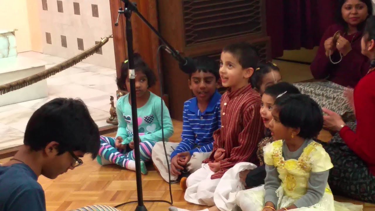 ISKCON St Louis kids Nrsimha prayer 12062015 - YouTube