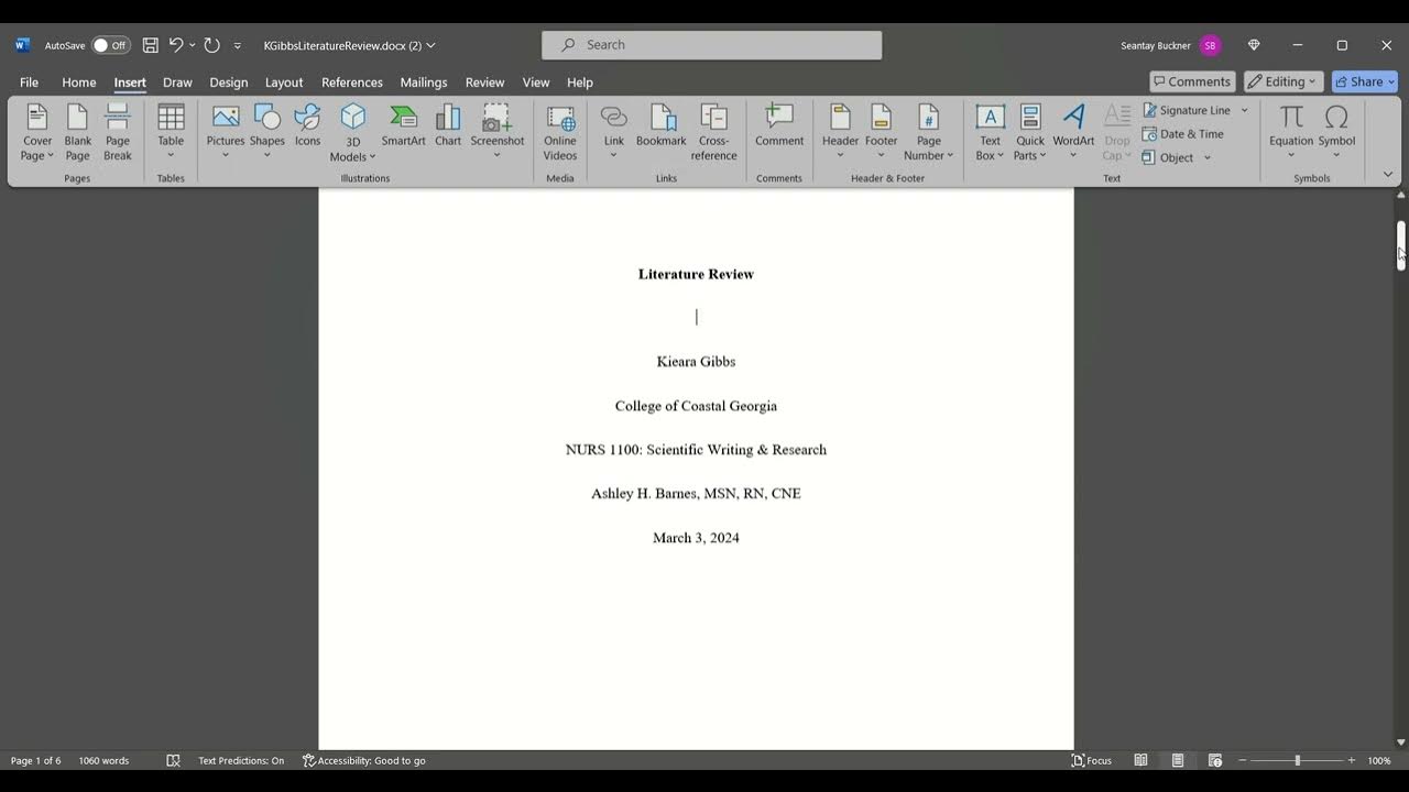 KGibbs APA Paper set-up - YouTube