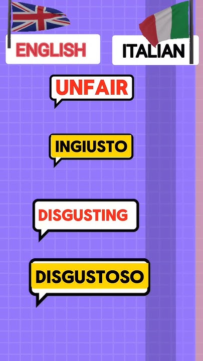 ENGLISH VS ITALIAN LANGUAGE #english #itallian #italy#uk #inglese # ...