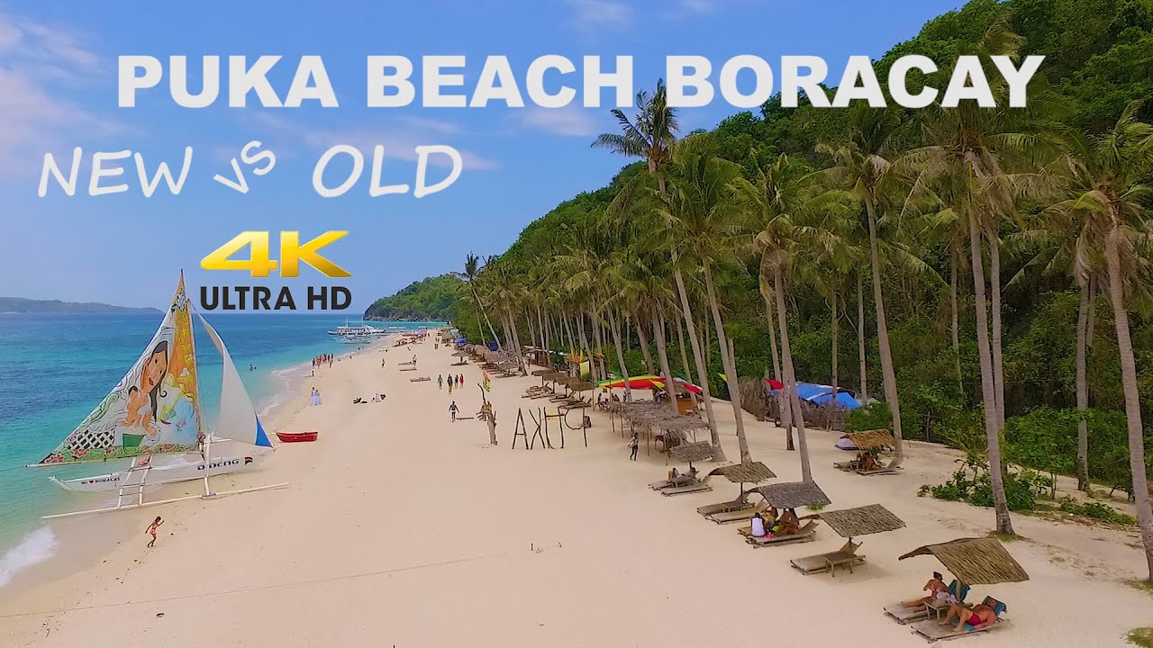 Puka Beach Boracay Philippines 4K | Walking Tour w/ Drone Video ...