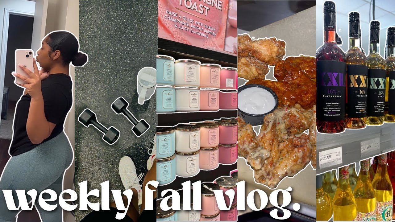 WEEKLY FALL VLOG ♡ | gym routine, shopping, GIRLS NIGHT, alone time ...
