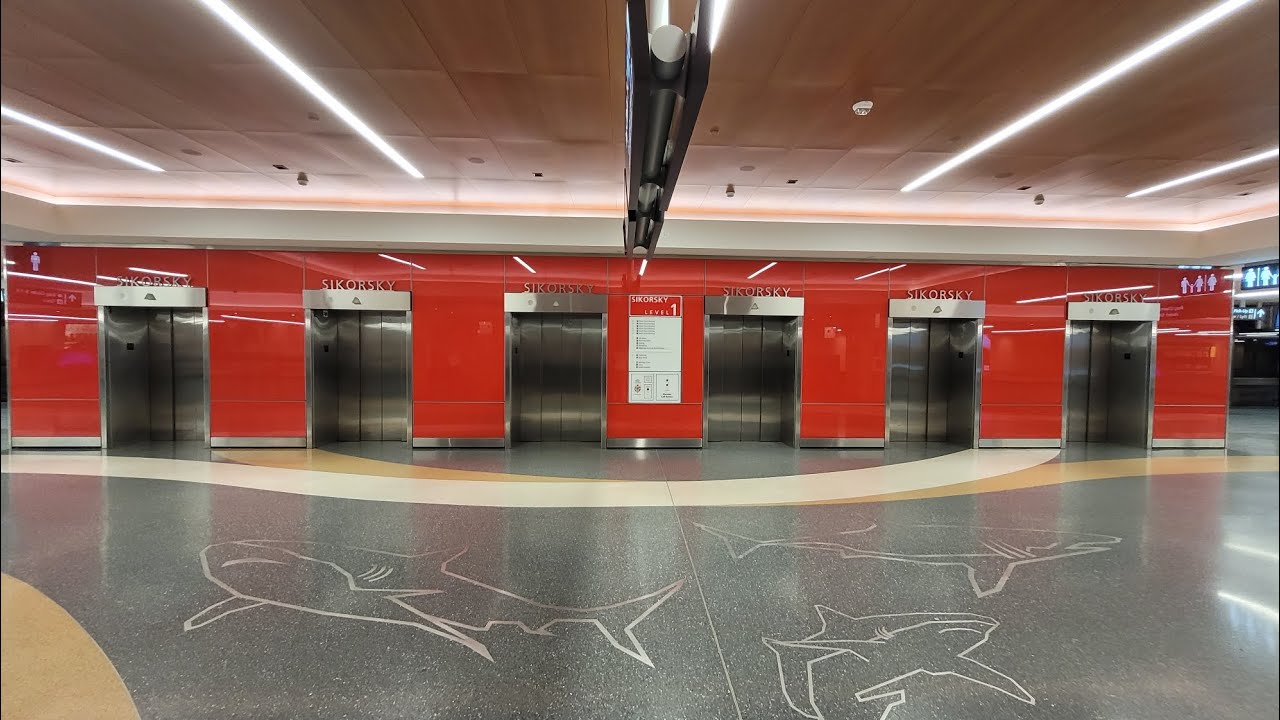 6 Massive Schindler Elevators at Tampa Airport Terminal, FL - YouTube