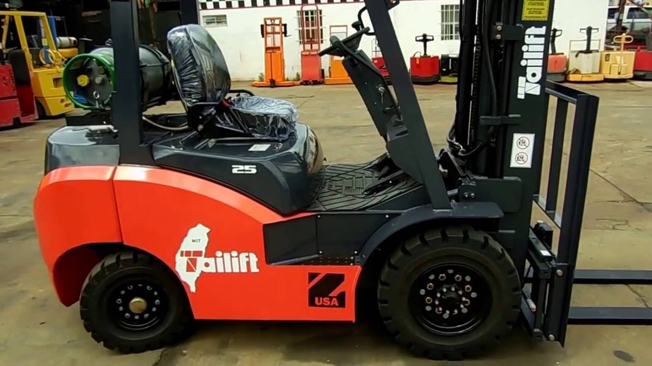 Tailift Z-Series pneumatic Forklift- WesternMaterialHandling.com - YouTube