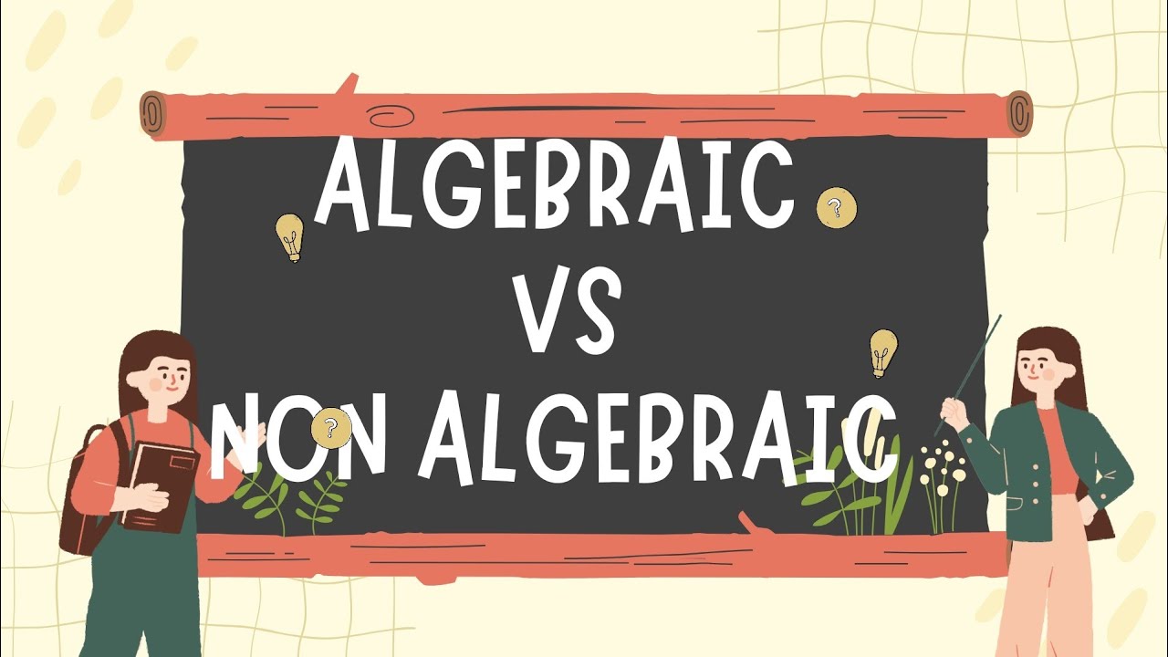 Algebraic vs Non Algebraic functions - YouTube