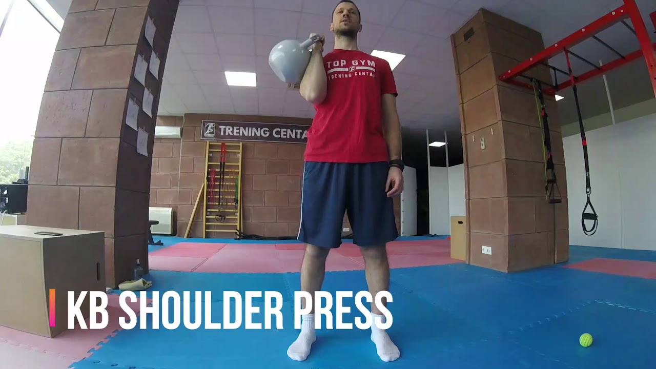 KB SHOULDER PRESS - Top Gym - YouTube