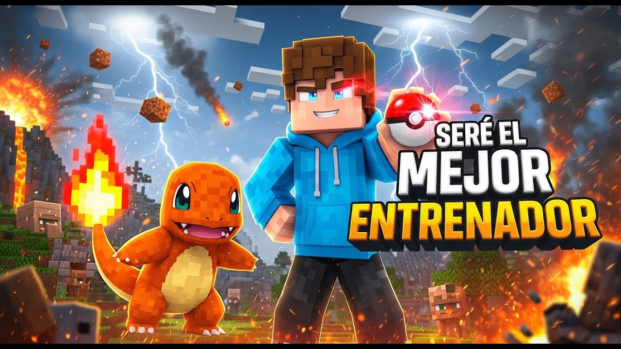 ¡EL MEJOR ENTRENADOR EN Minecraft! Charmander POWER UP 🐉🔥 - YouTube
