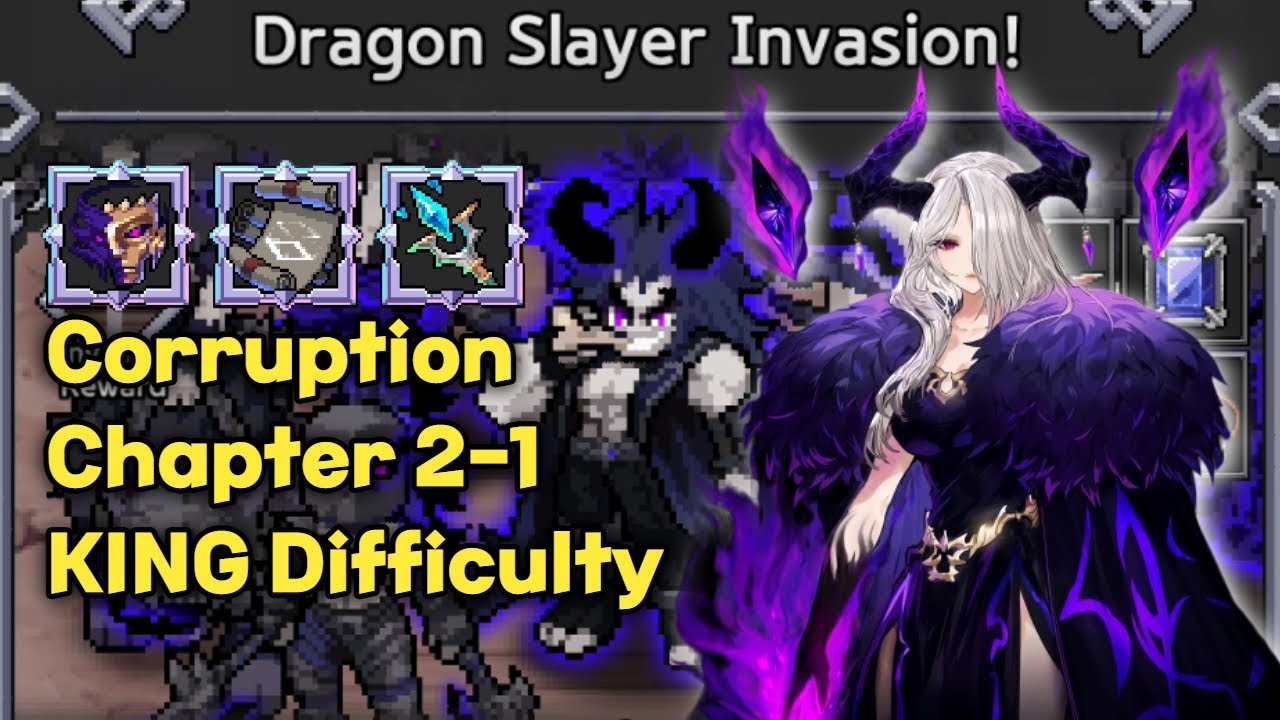 【King God Castle】Corruption Chapter 2-1 King Difficulty - YouTube