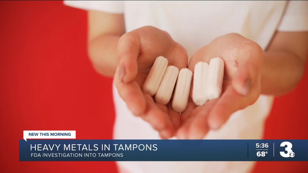 FDA set to investigate the presence of heavy metals in tampons - YouTube