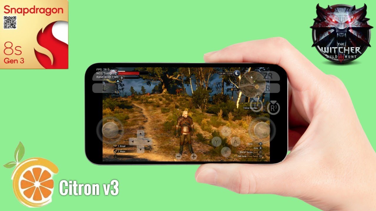 Citron Emulator v3 The Witcher 3 Wild Hunt | Snapdragon 8s Gen 3 ...