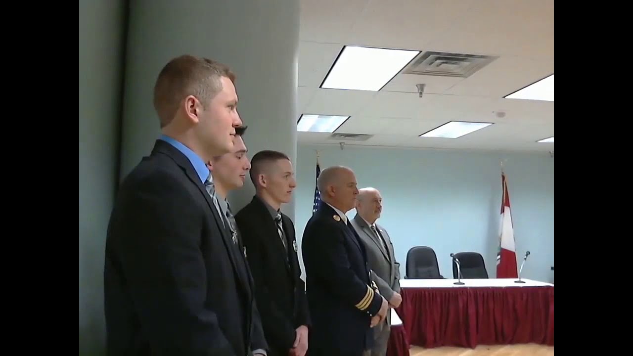 Fire Department Swearing In Ceremony (Feb. 1st, 2019) - YouTube