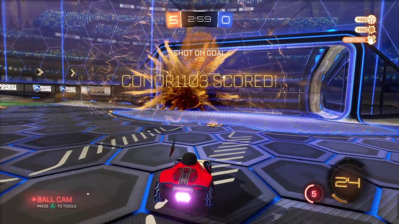 Rocket League Playing Rumble 3v3 On DFH Stadium Gameplay 6 - YouTube