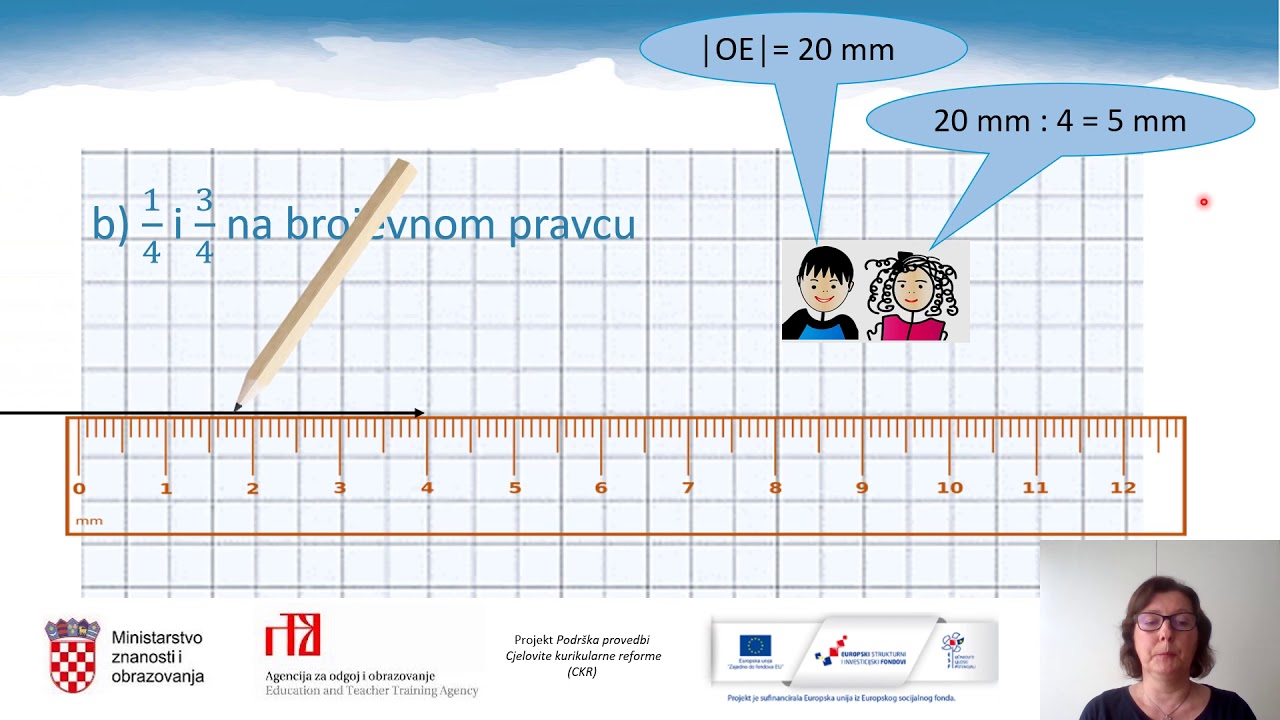 Matematika 5. r. OŠ - Razlomci i brojevni pravac - YouTube