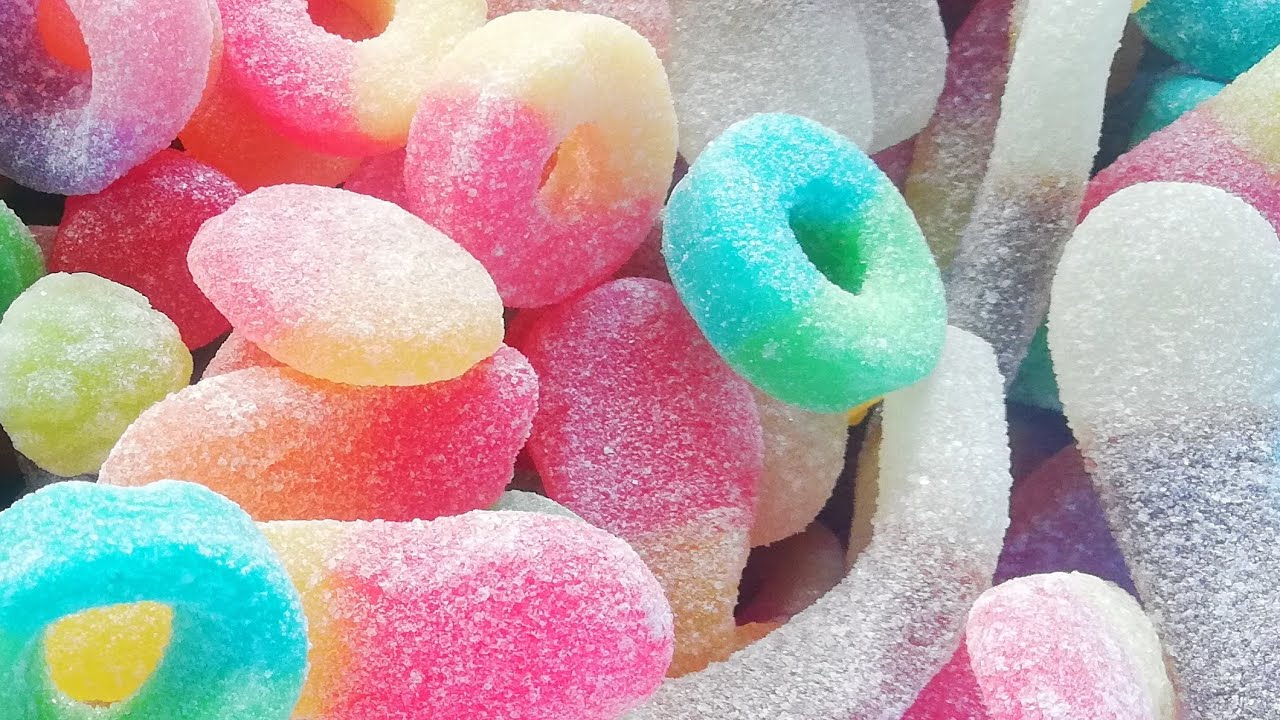 Mixed Sweets #colourful #sweets #asmr #snacks - YouTube