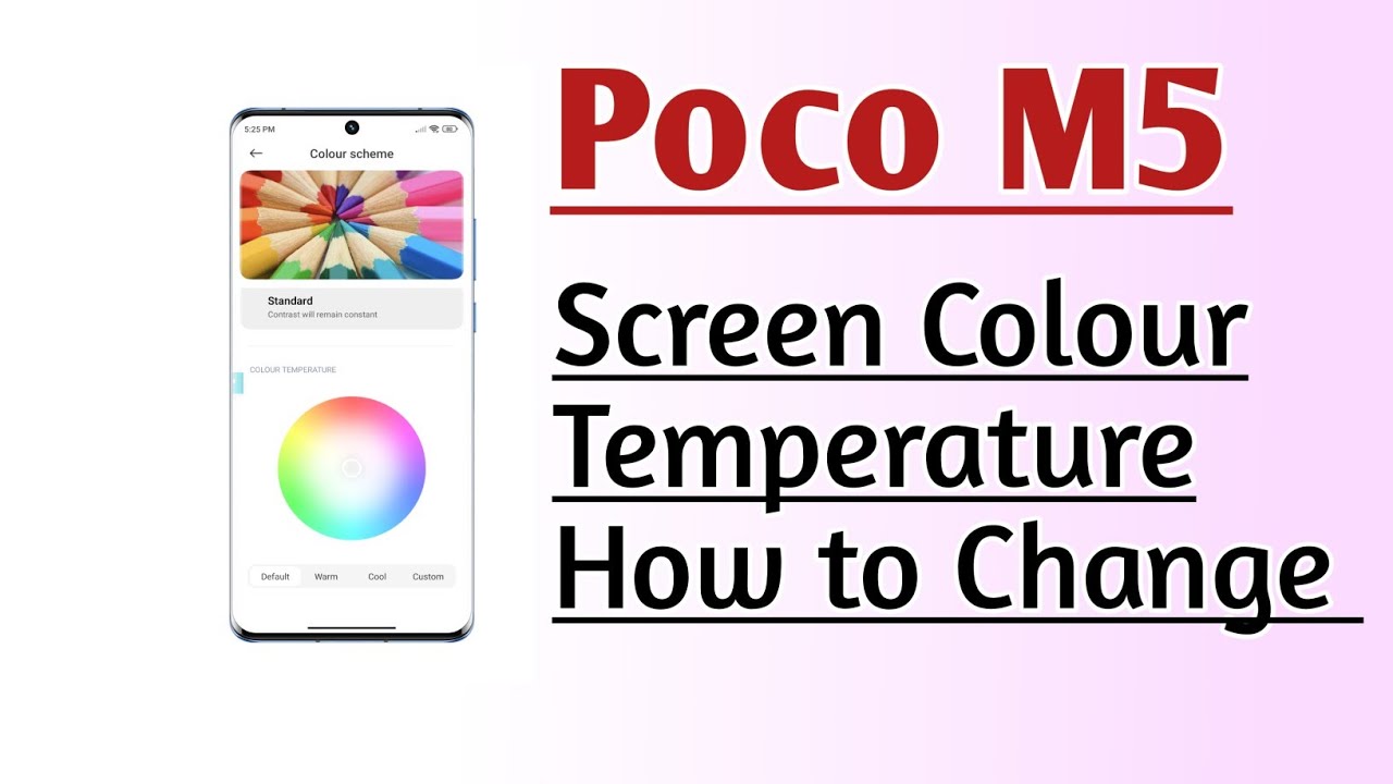 Poco M5 Screen Colour Temperature How to Change - YouTube