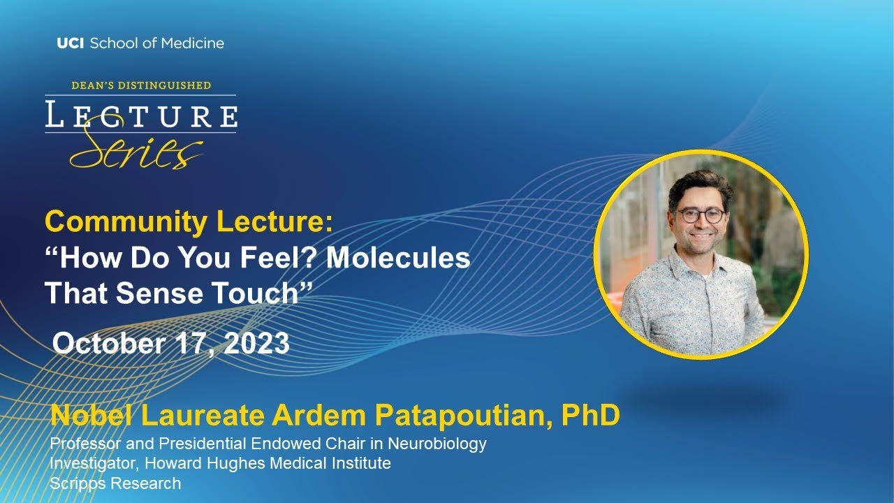 Ardem Patapoutian, PhD | Dean's Distinguished Lecture Series - YouTube