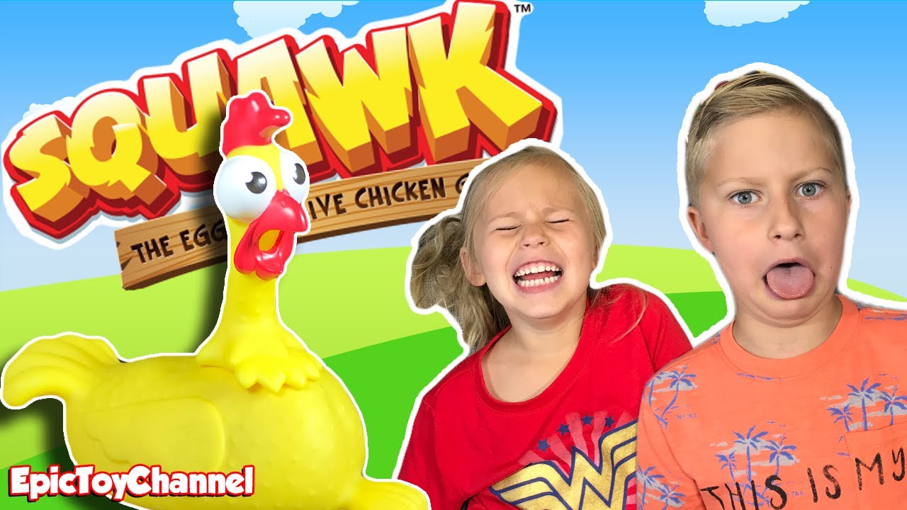 Squawk Chicken Toy Challenge Game is a Silly Surprise Egg Game for Kids ...