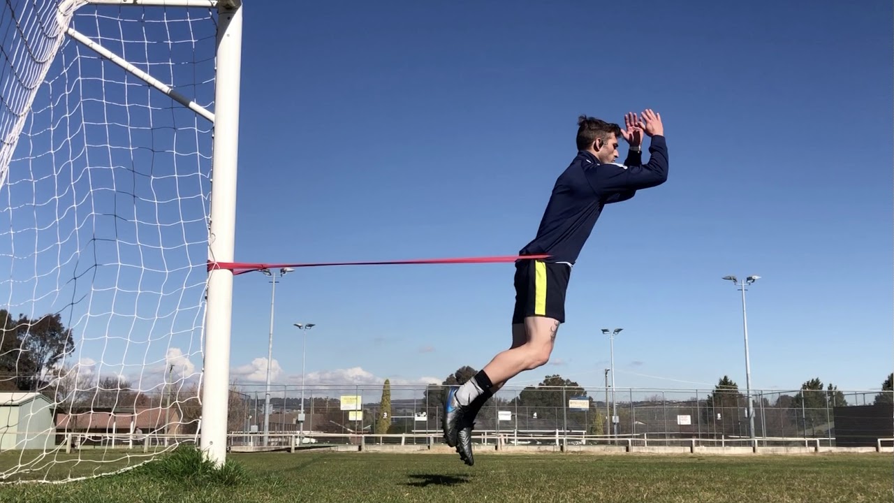Resistance Band Horizontal Jumps - YouTube