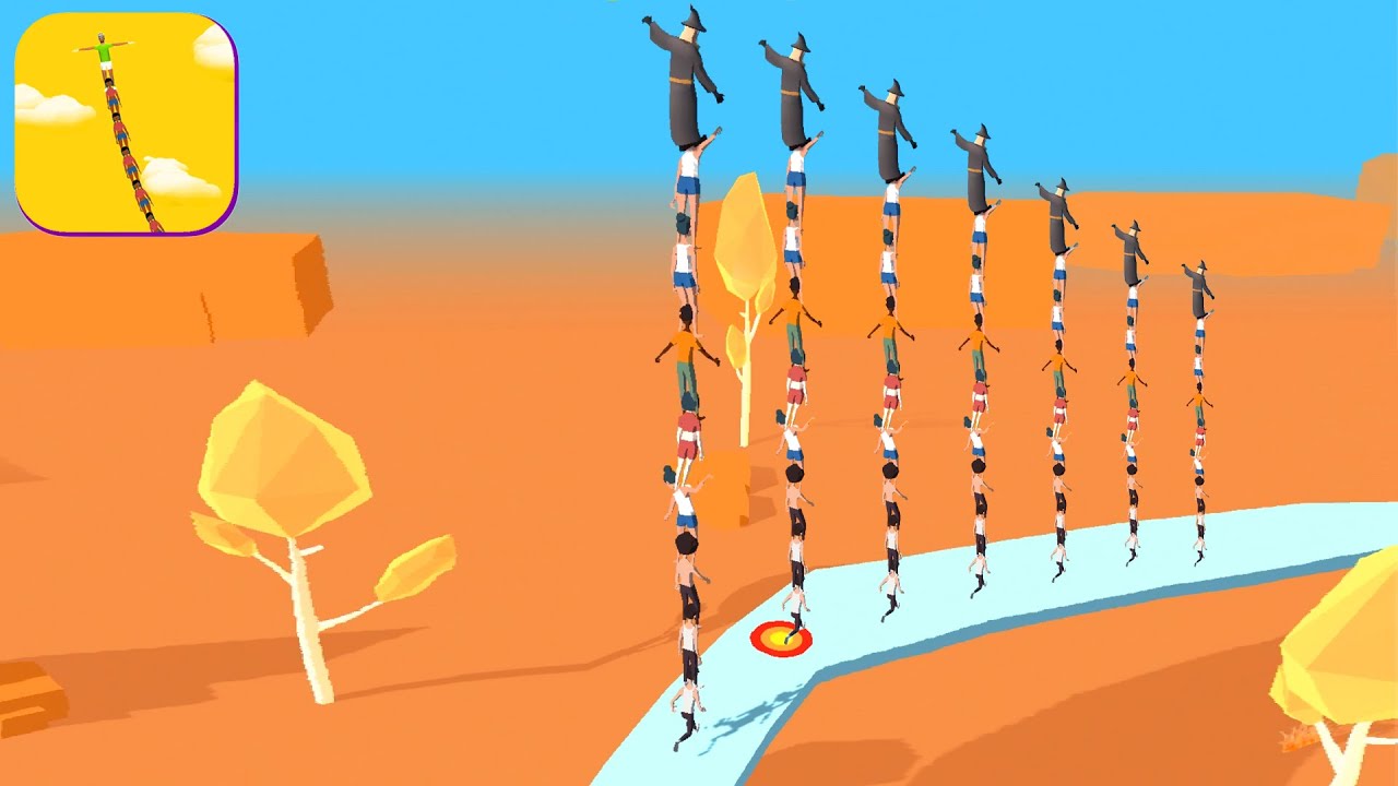 TOWER RUN 🌈👨‍👩‍👧‍👧👸 Gameplay All Levels Walkthrough iOS, Android New ...