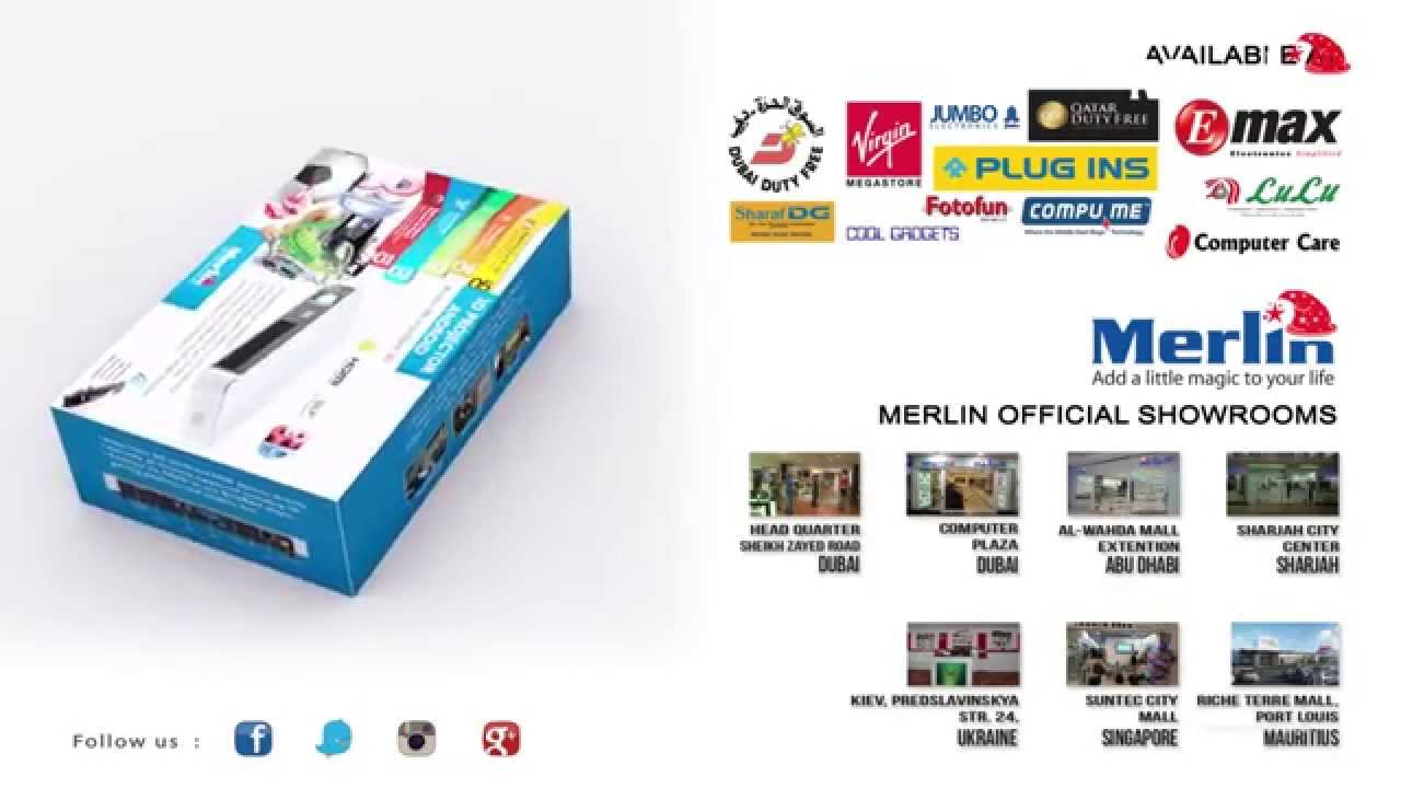 Merlin 3D Projector Android - YouTube