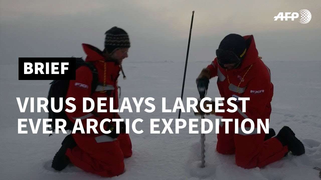 Virus delays largest Arctic expedition in history | AFP - YouTube