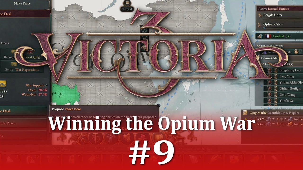 Winning the Opium War | Victoria 3 as the Great Qing | Part 9 - YouTube
