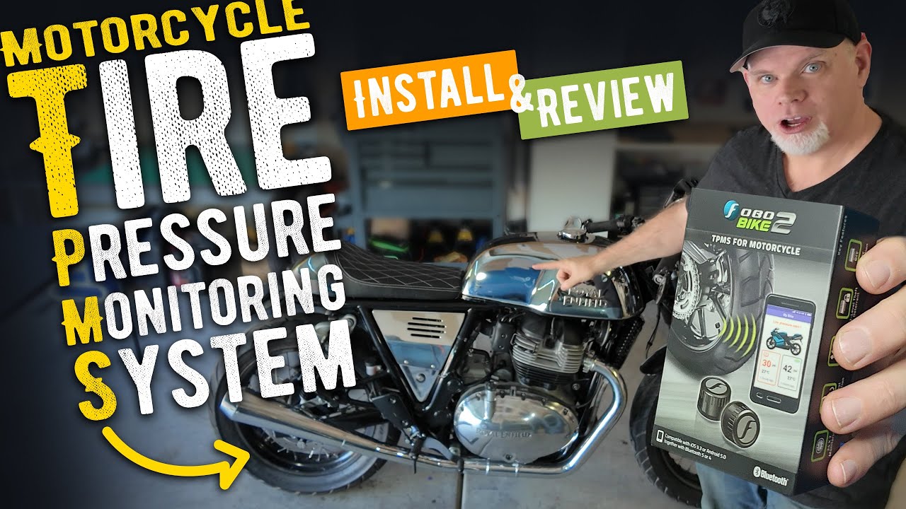 FOBO Bike 2 TPMS Install & Review of Motorcycle Tire Pressure ...
