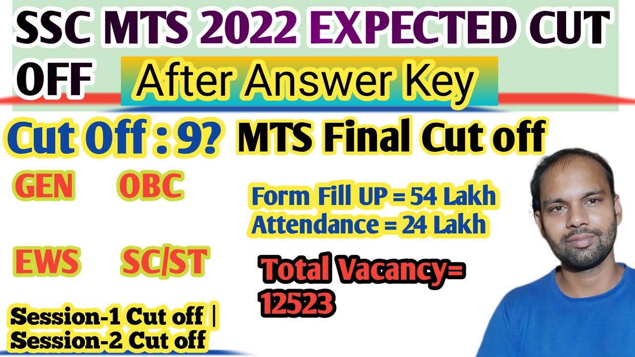SSC MTS EXPECTED CUT OFF 2023 | SSC MTS 2022 CUT OFF | SSC MTS CUT OFF ...