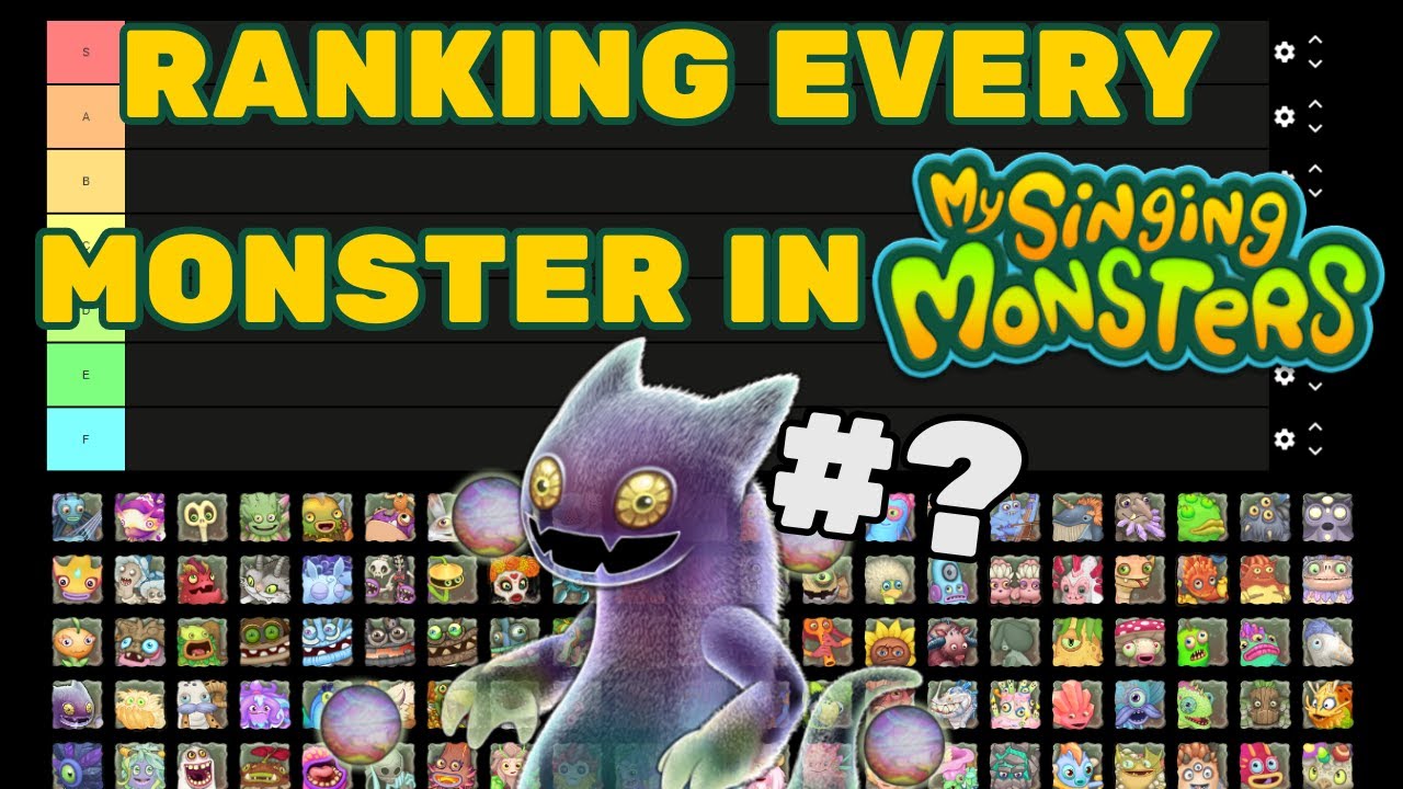 Ranking Every Monster In My Singing Monsters - YouTube