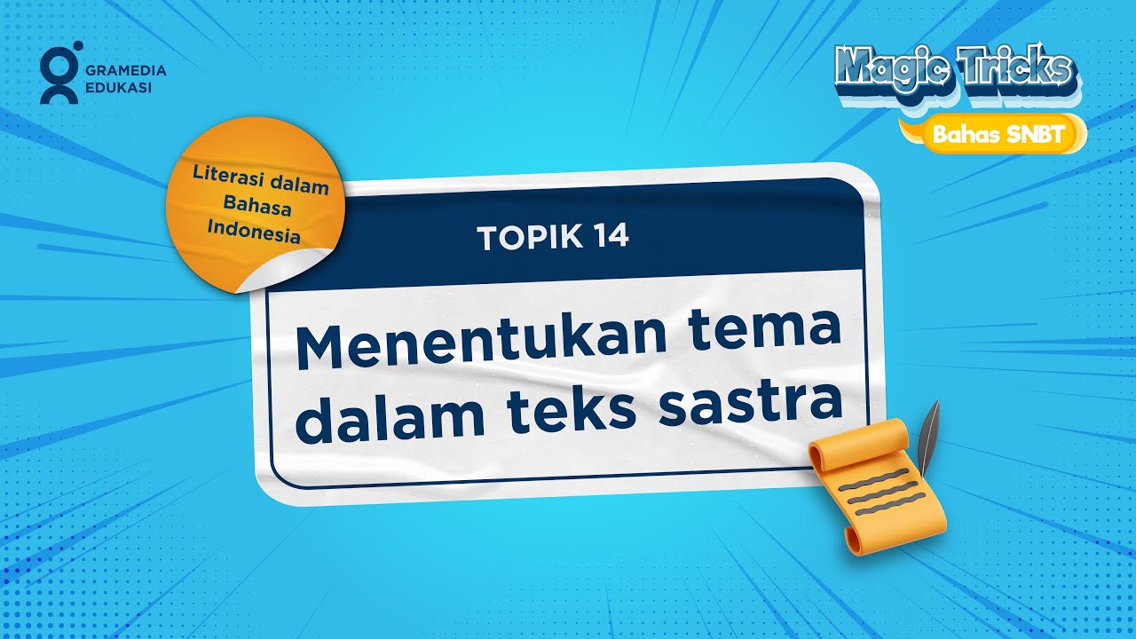 Menemukan tema dalam teks sastra #soalsnbt - YouTube