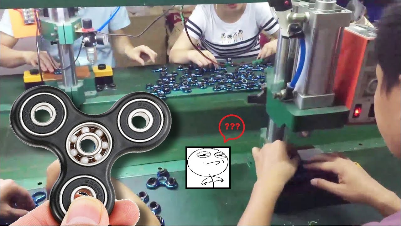 Spencer Factory Tour Watch how the fidget spinner is manufactured in ...