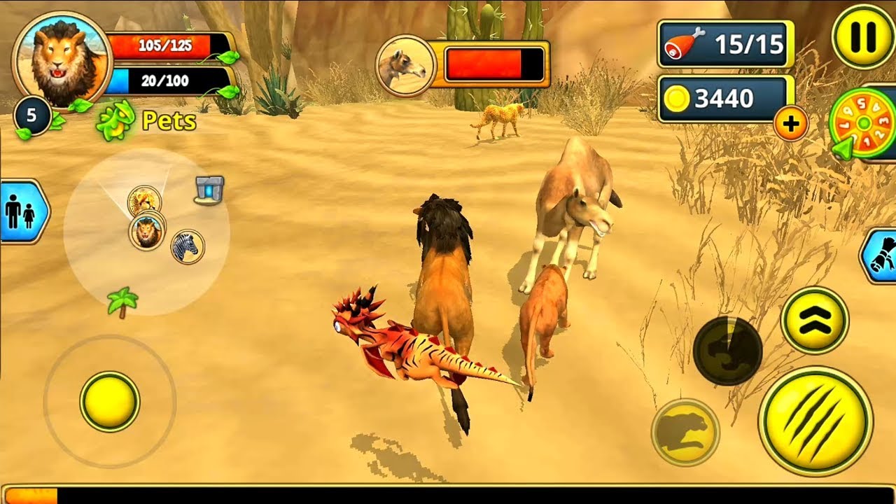 Lion Family Sim Online Android Gameplay HD #2 - YouTube