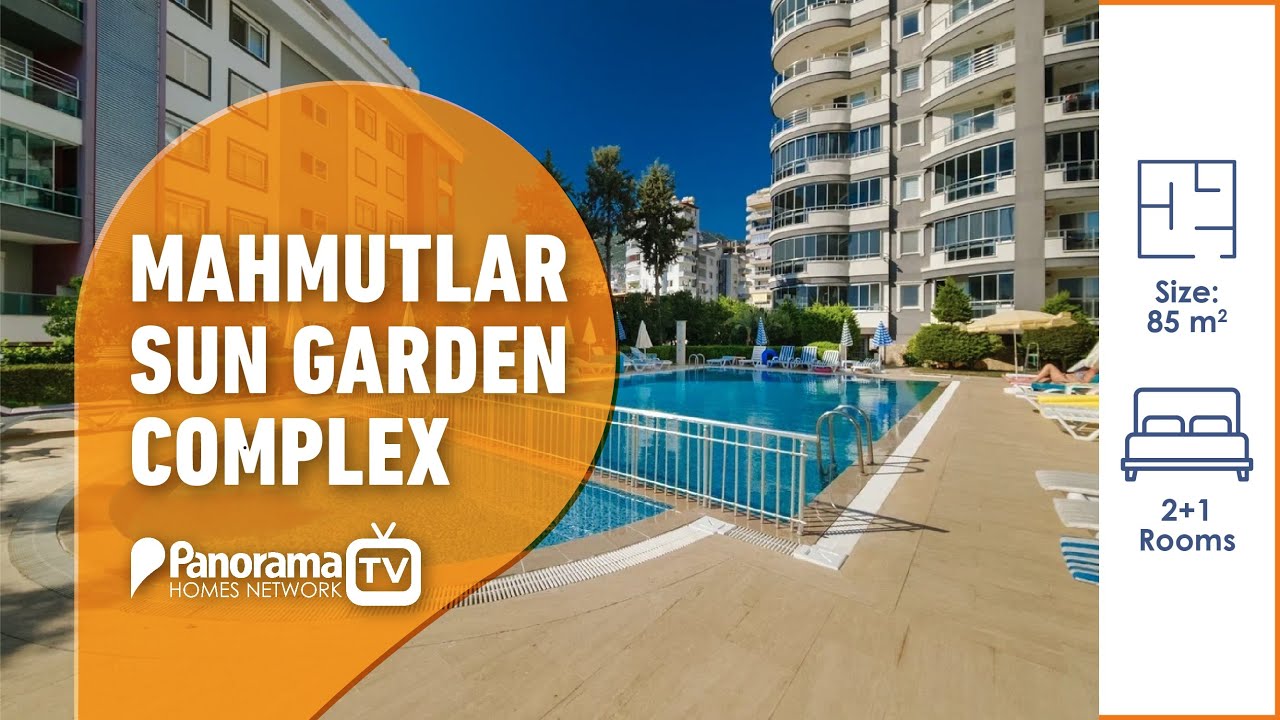 MAHMUTLAR SUN GARDEN COMPLEX IAPARTMENT FOR SALE ALANYA TURKİYE - YouTube