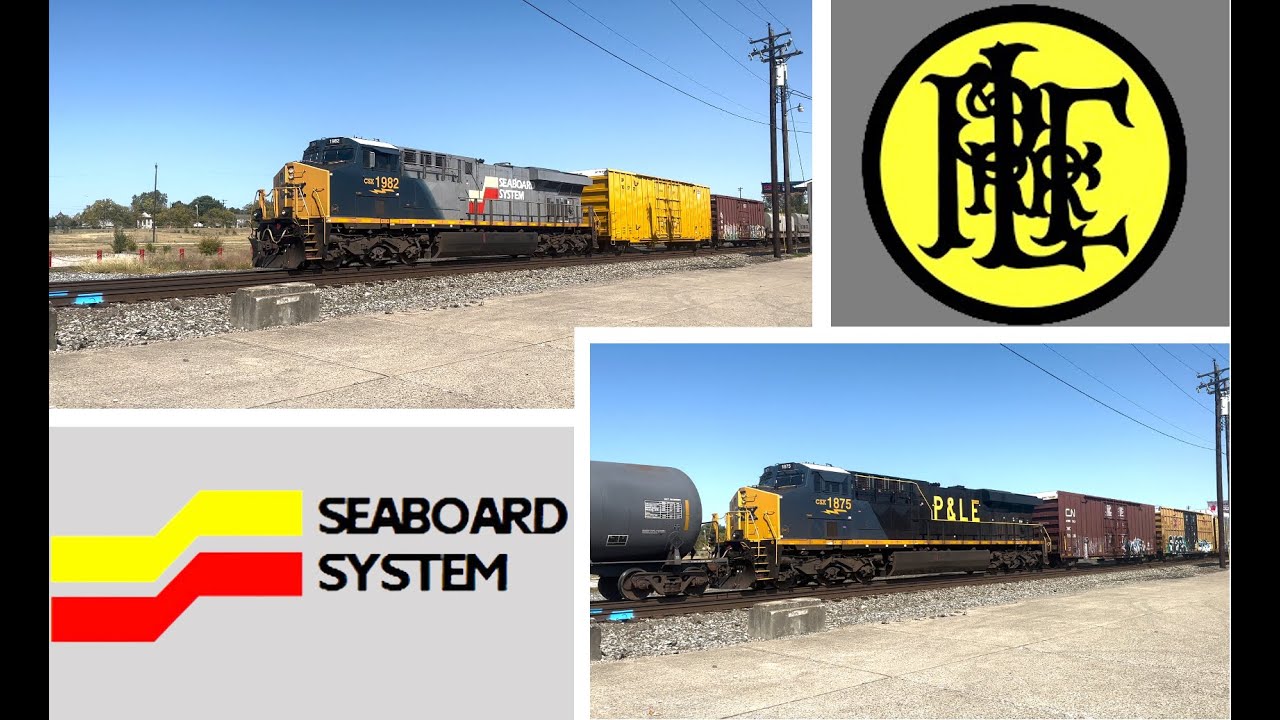 CSX #1982 Seaboard System & CSX #1875 Pittsburgh & Lake Erie Heritage ...