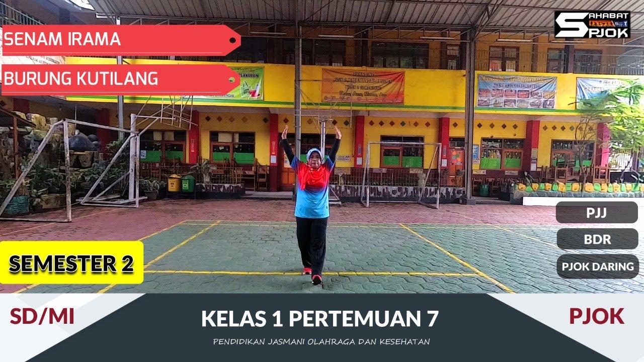PJOK Kelas 1 pertemuan ke-7 | semester 2 | gerak berirama "Burung ...