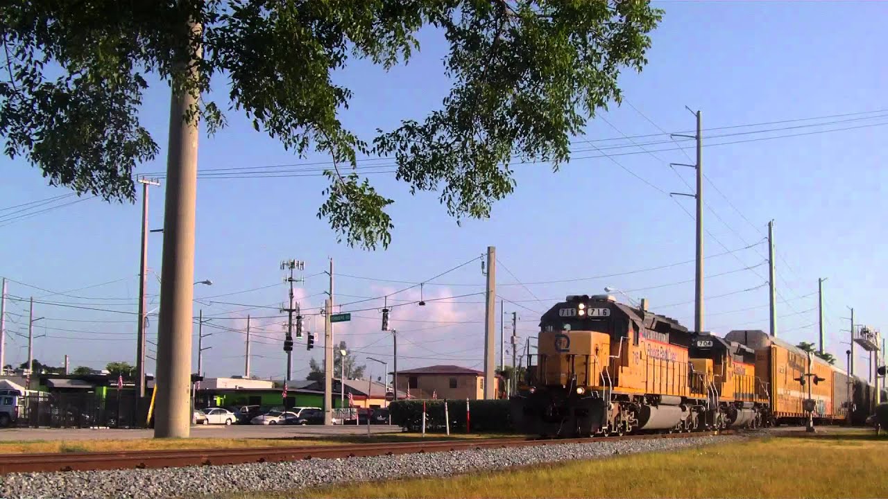 FEC Freight Train 701 - YouTube