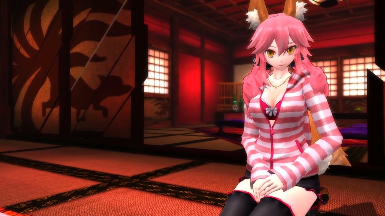 Fate/Extella Waking up hearing Mikon~ - YouTube