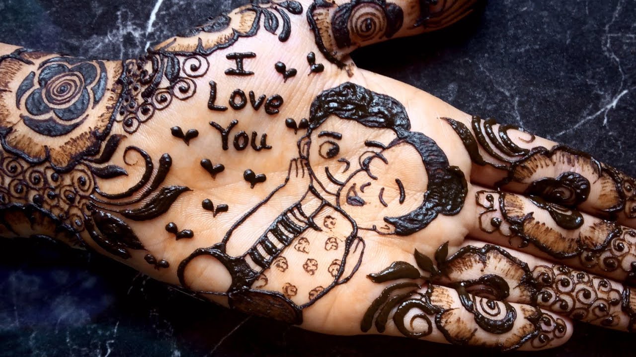 New Cute Couple Mehndi Design - YouTube