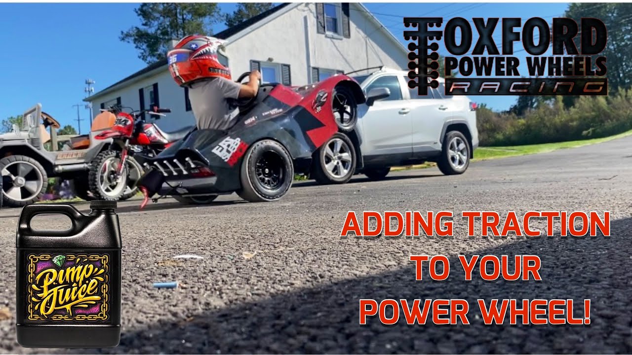 How to ADD traction to your power wheel cheap! - YouTube