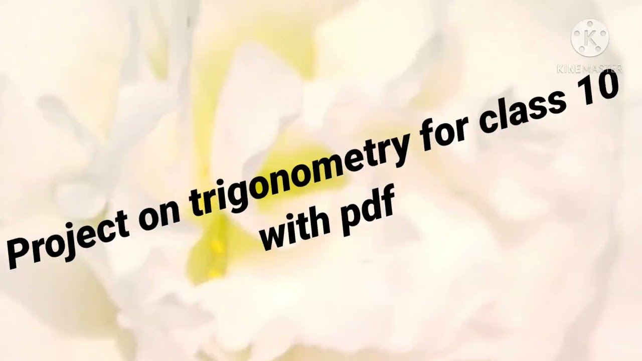 Project on trigonometry for class 10 with pdf - YouTube