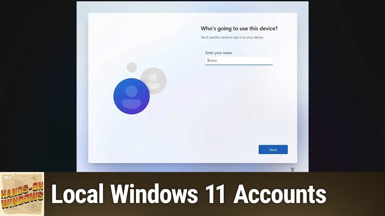 Local Windows 11 Accounts - Reasons to Use a Local Account - YouTube